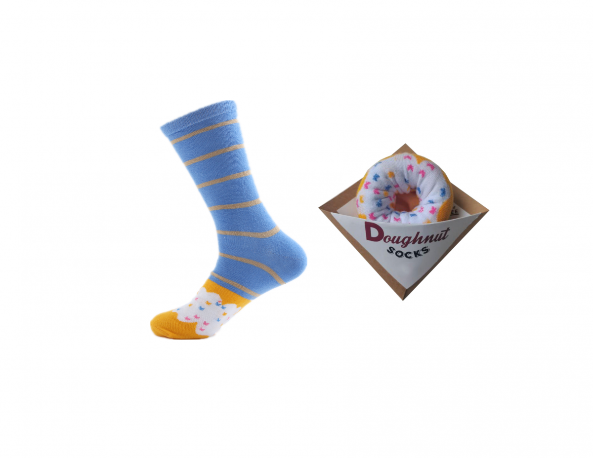 Food colorful donut novelty socks